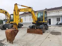 China Good Condition 6 Ton Wheel Excavator Hyundai R60W-7 Cheap Price in Stock for sale