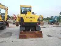 China Hyundai 6 Ton Mobile Excavator R60W-7, Used Origin Korea hydraulic Wheel Excavator Hyundai R60W-7 for Sale for sale