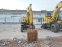 China Hyundai 6 Ton Mobile Excavator R60W-7, Used Origin Korea hydraulic Wheel Excavator Hyundai R60W-7 for Sale for sale