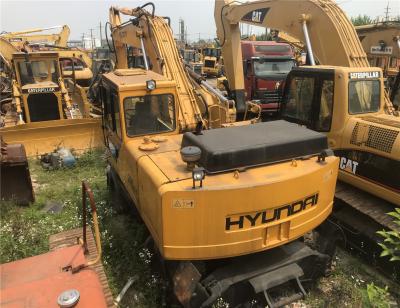 China Good Condition Hyundai Wheel Excavator R200W-5, Used Origin Korea Mobile Digger Hyundai R200 on Promotion for sale