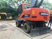 China Used Korean Doosan Wheel Excavator Dh150W-7, Secondhand Wonderful Performance 15 Ton Hydraulic Mobile Excavator Dh140W Dh150W Dh210W Dh130W Hot Sale for sale