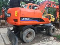 China Used Korean Doosan Wheel Excavator Dh150W-7, Secondhand Wonderful Performance 15 Ton Hydraulic Mobile Excavator Dh140W Dh150W Dh210W Dh130W Hot Sale for sale