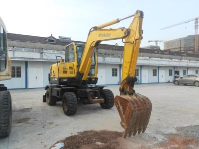 China Used Hyundai R60 Wheel Excavator, Hyundai R60-5 R60W-5 R60W-7 R60-7 R60-9 Mini Wheel Excavator on Sale for sale