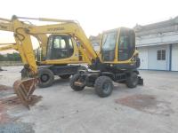 China Used Hyundai R60 Wheel Excavator, Hyundai R60-5 R60W-5 R60W-7 R60-7 R60-9 Mini Wheel Excavator on Sale for sale
