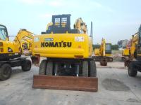 China Used Original Komatsu Wheel Excavator Pw150, Secondhand 15 Ton High Quality Mobile Excavator Komatsu Pw150 in Stock for sale