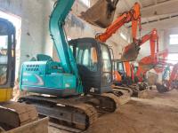 China Used Kobelco MIDI Crawler Digger Sk75, Secondhand Japanese Construction Track Excavator Kobelco Sk75-8 High Quality for sale