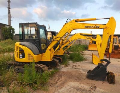 China Used Komatsu Crawler Mini Excavator PC55 with Rubber Track in Good Condition for sale
