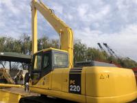 China Perrty Good Used Komatsu Hydraulic Excavator PC220-7 with 18 Meters Long Reach Boom for Deep Digging Work for sale
