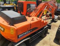 China Used Korean Wheel Excavator Doosan Dh140W-7, Secondhand Doosan 14 Ton Mobile Excavator Dh140W-7 Dh150W Hot Sale for sale