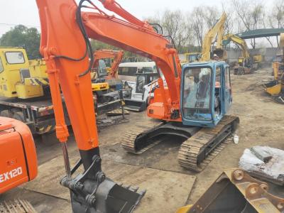 China Used Good Condition Hitachi Ex120 Secondhand 12 Ton Hydraulic Crawler Digger Hitachi Ex120 Zx120 on Promoition for sale