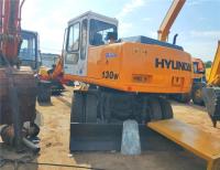 China Used Hyundai R130W Wheel Excavator in Stock Sencondhan Mobile Digger Hyudai R130W R200W Cheap Price for sale
