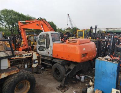 China Used Hitachi Wheel Excavator Zx160W on Sale, Secondhand 16 Ton Mobile Excavator Hitachi Zx160W Good Condition Low Price for sale