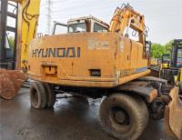 China Used 100% Origin Hyundai Wheel Excavator R130W, Secondhand Hyundai 13ton Mobile Excavator R130W with Cheap Price Good Condition for sale