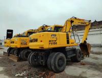 China Komtasu Mobile Excavator Pw150 on Sale, Used 15 Ton Hydraulic Wheel Excavator Komatsu Pw150-6 on Promotion for sale