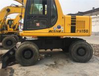 China Original 15 Ton Komatsu Mobile Excavator Pw150, Used Hydraulic Wheel Excavator Komatsu Pw150 Good Quality Low Price on Sale for sale