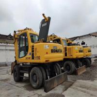 China Used 15 Ton Wheel Excavator Komatsu Pw150, Wonderful Performance Komatsu Mobile Digger Pw150 Hot Selling for sale