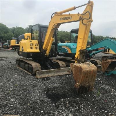 China Used Origin South Korea Mini Excavator Hyundai R60-7 in Stock, Hyundai Good Quality 6 Ton MIDI Track Digger R60 R80 on Promotion for sale