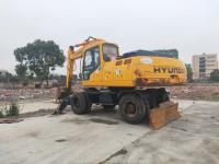 China Used Original Hyudani 20 Ton Wheel Excavator R200W, High Quality Korean Mobile Excavator Hyundai R200 Low Price in Stock for sale