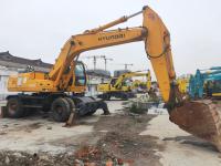 China Used Original Hyudani 20 Ton Wheel Excavator R200W, High Quality Korean Mobile Excavator Hyundai R200 Low Price in Stock for sale