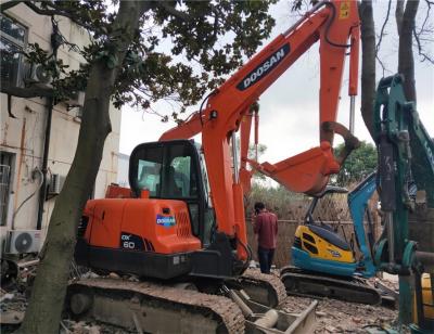 China Doosan Dx60 Used Excavator Machine 6 Ton Mini Digger Dh55 Dh60 Dx55 for sale