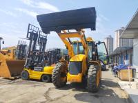 China Used Original Jcb 4cx with Telescopic Boom Secondhand Backhoe Loader with Extendable Arm for sale