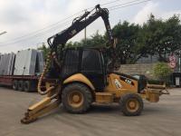 China Used Caterpillar Wood Working Machine 416e Timber Backhoe Loader Grab Pipe Machine Perfect Performance Hot Sale for sale