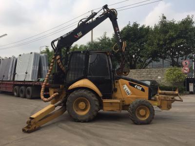 China Used Caterpillar Wood Working Machine 416e Timber Backhoe Loader Grab Pipe Machine Perfect Performance Hot Sale for sale
