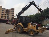 China Used Caterpillar Wood Working Machine 416e Timber Backhoe Loader Grab Pipe Machine Perfect Performance Hot Sale for sale
