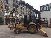 China Used Caterpillar Wood Working Machine 416e Timber Backhoe Loader Grab Pipe Machine Perfect Performance Hot Sale for sale
