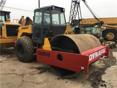 China Good Condition Used Dynapac Vibratory Drum Roller Ca251d 12 Ton Soil Compactor for Sale for sale
