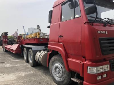 China Used China No1 Domestic Brand Sitaier D7b 3 Axles Flat Bed Trailer Zz4253V3241e1bn in Perfect Working Condition with Reasonable Price, Secondhand Lowbed on Sale for sale