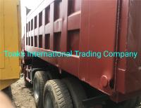 China Red Color Sinotruk Heavy Duty Tipper Truck HOWO 10 Wheels 375 Horsepower for sale