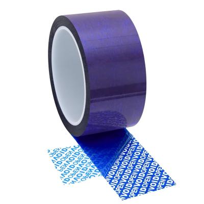 China 100% Total Transfer, Ultra-Thick Void Film Transfer Tamper Evident Security Packing Security Tape for sale