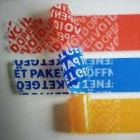 China Transfer Tamper Resistant Void Evident Security Tape for sale