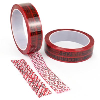 China For Evidence Box, Envelope, Shipment Transfer Tamper Resistant Void Evident Security Tape for sale