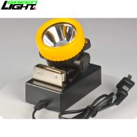 China Lightweight Cordless Rechargeable Mining Cap Lamps 5000lux 3.7V 2.6Ah IP67 for sale