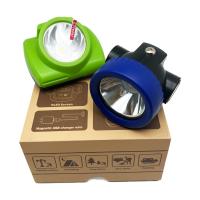 China 2.8Ah Rechargeable Mining Cap Lamps For Underground Helmet 5000lux 1W IP67 for sale