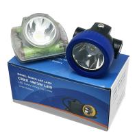 China Portable Cordless Miners Head Lamp LED Wireless 2.6Ah 5000lux 96lm for sale