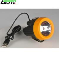 China USB Charging Miner Cap Lamp , 10000 LUX GL2.5-C Explosion Proof Mining Lamp for sale