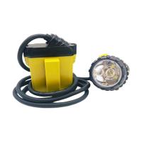 China 22hrs Corded Underground Mining Cap Lamps LED 385lum Waterproof IP68 for sale