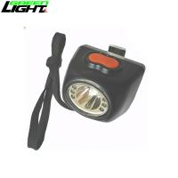 China 4500 MAh Underground Mining Cap Lamps IP68 With Safety Rope Digital Screen for sale