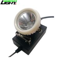 China IP67 LED Miner Cap Lamp , 10000 Lux 3.7V Corded Underground Mining Lamp for sale