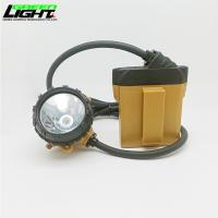 China 10.4Ah Rechargeable Corded Cap Lamp Coal Mining Lights 25000 lux 18hrs Working Time with Low Power Warning for sale