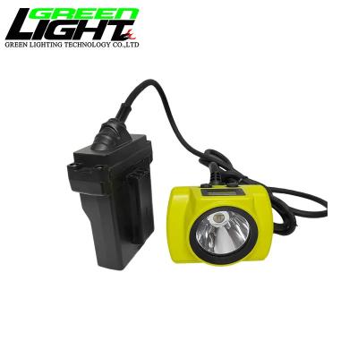 China IP68 Water-Proof 530Lum LED Coal Miners Head Lamp with OLED Screen and Big Lighting Spot for sale