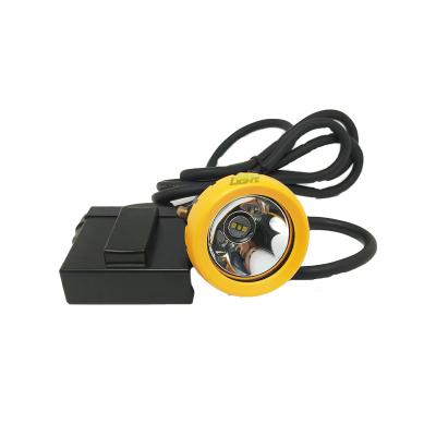 China High Capacity Corded Mining Cap Lamp with 6.6Ah Battery and 10000 Lux Brightness for sale