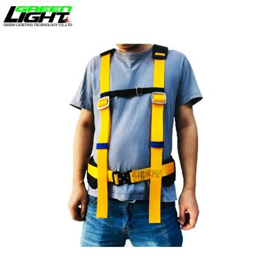 China Stainless Steel Clip Adjustable Nylon Safety Belt for Underground Coal Miners and Attached Tools 1245mm*53mm for sale