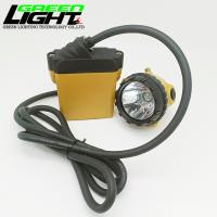 China High 10.4Ah Kl12lm Rechargeable LED Miner's Cap Lamp Wide Beam Mining Helmet Head Lamps for sale