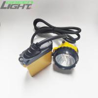 China 3W 348lum Anti-explosive Mining Headlamp 10.4Ah 25000 lux Impact Resistant Miner Hat Light for sale