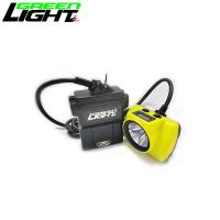 China 60hrs Working Time Ultra Bright 25000lux 14Ah Miner Cap Lamp 530lum 4w Explosion Proof Underground Mining Helmet Light for sale