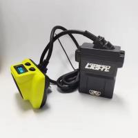 China High Performance Mining Lamps 25000 lux Led Corded Miners Cap Lamp 14Ah 530lum Helmet Lamps 60hrs Runtime for sale